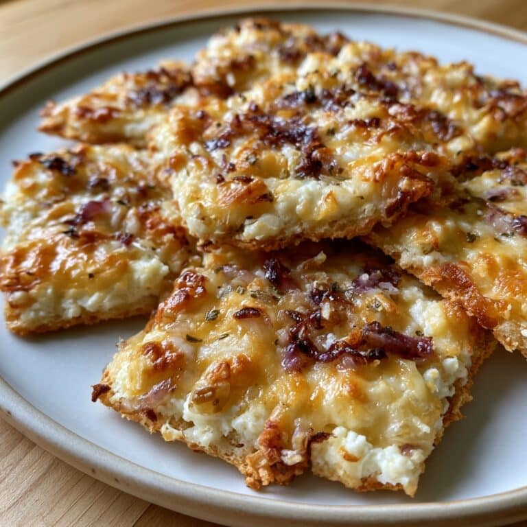 Cottage Cheese French Onion Cracker Shards — Zero-Flour Snap Crack